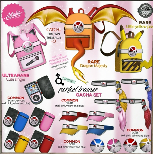 Second Life Marketplace - Astralia - The perfect trainer gacha (visor ...
