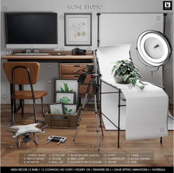 Second Life Marketplace - 14. BAMSE : Home Studio - Boxed Frames