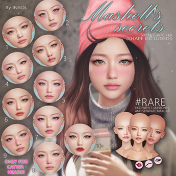 Second Life Marketplace - Insol. #3 - Face 'Ilona', ST04 'Copper'