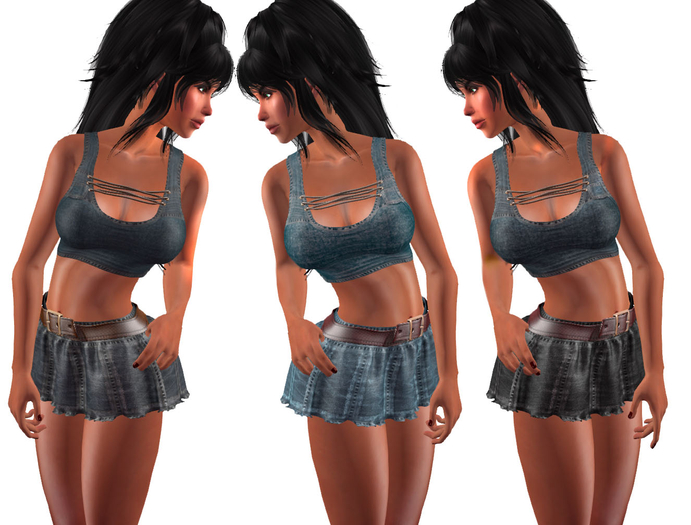 Second Life Marketplace Ricarda Sexy Mini Skirt With Wide Leather