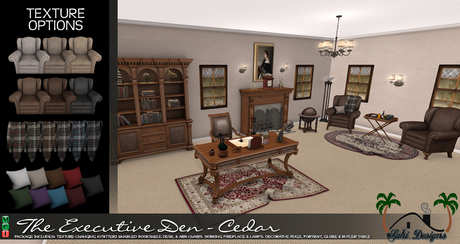 Second Life Marketplace - The Executive Den - Cedar [PG]
