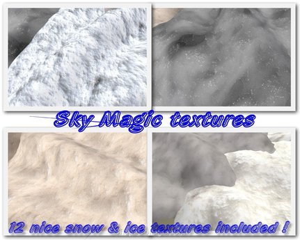 Second Life Marketplace - Ice & snow megapack: sculpted 10x10 meter ...