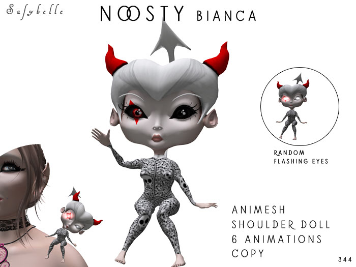 Second Life Marketplace - 344CM@Safybelle Animesh NOOSTY3 BIANCA (BOX)