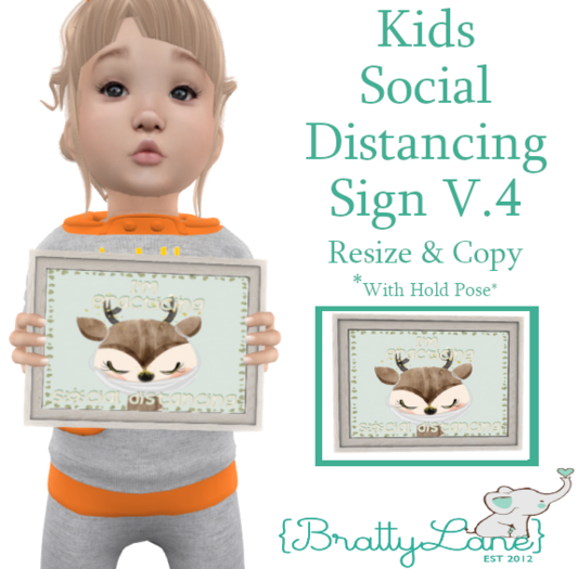 Second Life Marketplace - {BL}Kids Social Distancing V.4(Boxed)