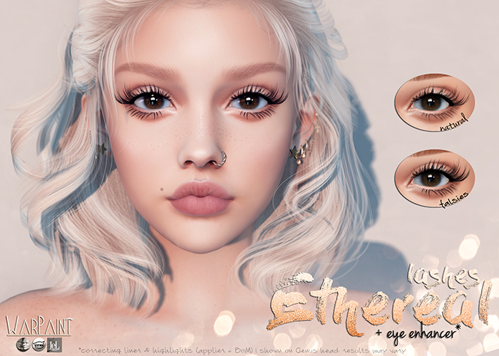 Second Life Marketplace - WarPaint* Ethereal lashes [Genus]