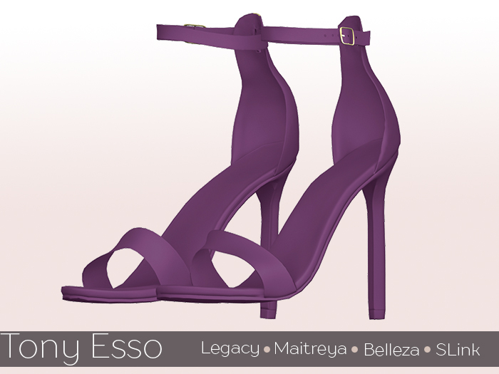 Second Life Marketplace - Tony Esso - Felicia Shoes (Grape)