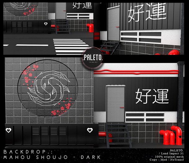 Second Life Marketplace - .PALETO. Backdrop:. Mahou Shoujo - Dark