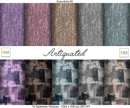 Second Life Marketplace - Antiquated Fabrics Essentials Kit 10 Seamless ...