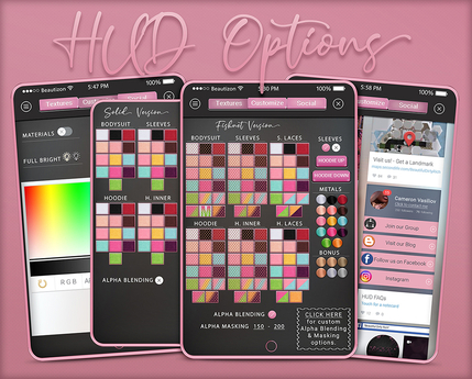 Second Life Marketplace - UNPACK HUD (ADD) - *B.D.R.* React -Bodysuit-