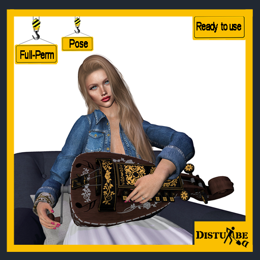 Second Life Marketplace - ::DisturbeD:: Hurdy Gurdy - FULL PERM MESH + POSE