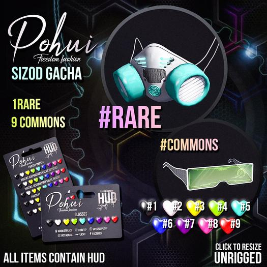 Second Life Marketplace - #POHUI - SIZOD gacha set #3