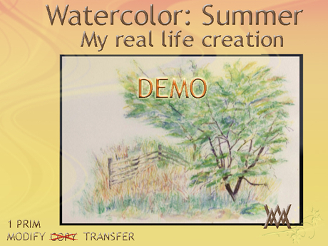Second Life Marketplace - Art IRL Painting Summer by kitte Arado DEMO