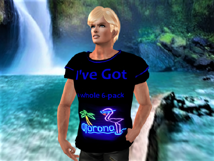 Second Life Marketplace - NEON-Glowing "I've Got Corona" Man MESH ...