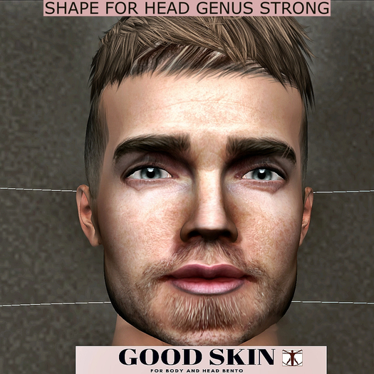 Second Life Marketplace - Good Skin - Shape for Head Genus Strong Man