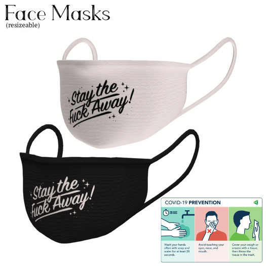 Second Life Marketplace - Unisex Resizeable Mesh, Covid 19 Face Masks ...