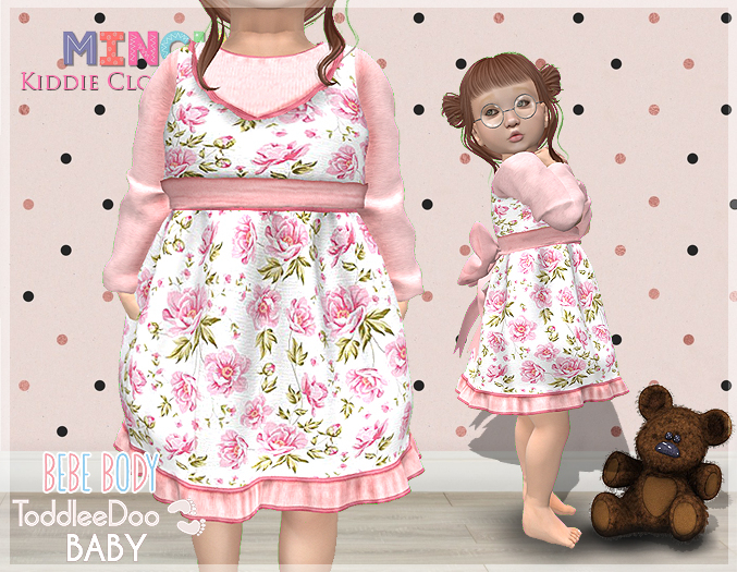 Second Life Marketplace - ToddleeDoo Baby & Bebe Floral Dress