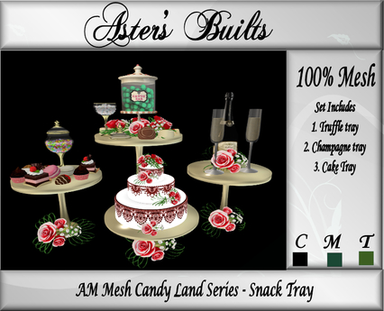 Second Life Marketplace - AM Mesh Candyland Series - Snack Tray