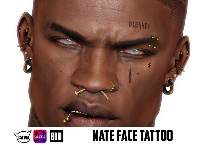 Second Life Marketplace - Nate Face Tattoo