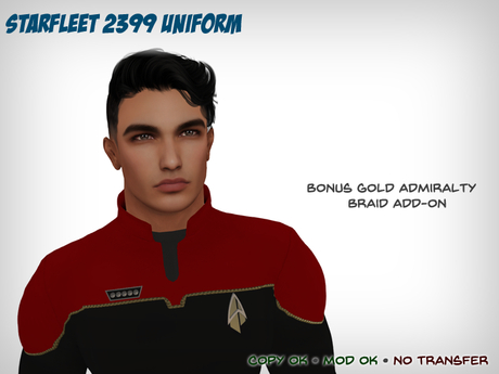 Second Life Marketplace - Starfleet 2399 Uniform (Male)