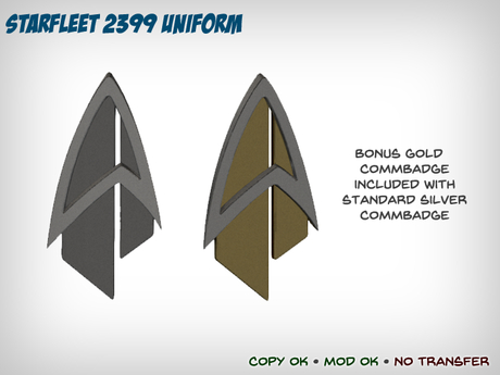 Second Life Marketplace - [S2S] Starfleet 2399 Uniform (Male)