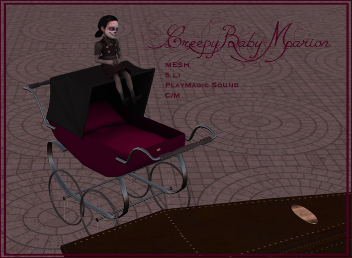 Second Life Marketplace - Studio Craft * Creepy Baby Marion Wagon ...