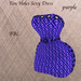 Second Life Marketplace - BBL Purple FEND DRESS with Button Hole