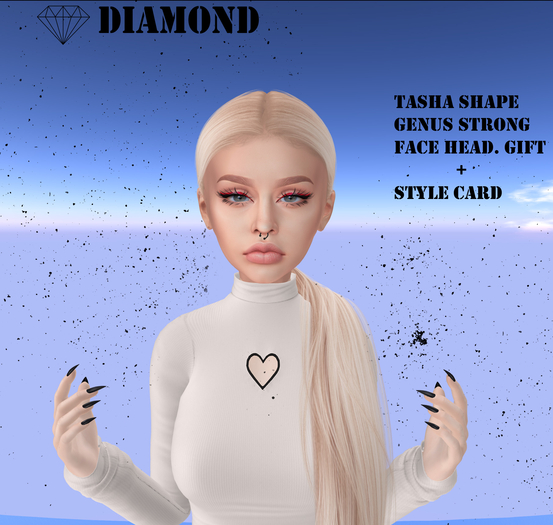 Second Life Marketplace - Diamond. Tasha Shape/ Genus Strong Face Head