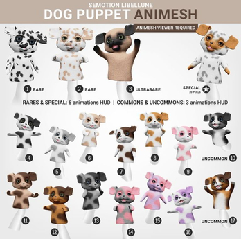 Second Life Marketplace - SEmotion Libellune Dog Puppet Animesh #15