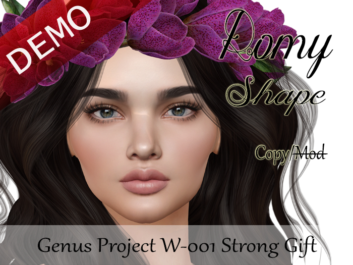 Second Life Marketplace - Romy Shape "Genus Project Head W001 Strong ...