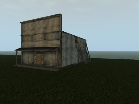 Second Life Marketplace - Old West Style False Front Store with Apartment