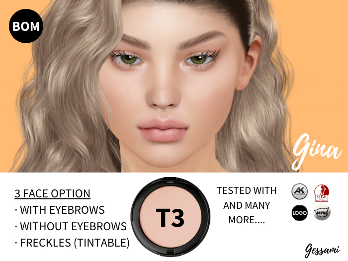 Second Life Marketplace - *Gessami* GINA T3 BOM HEAD