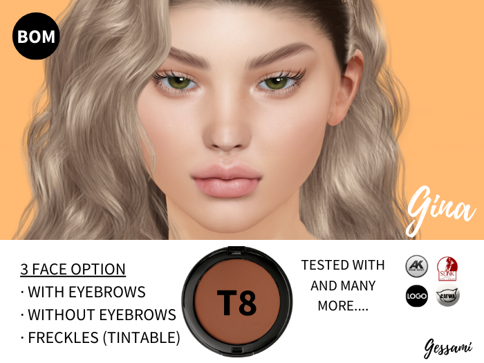 Second Life Marketplace - *Gessami* GINA T8 BOM HEAD