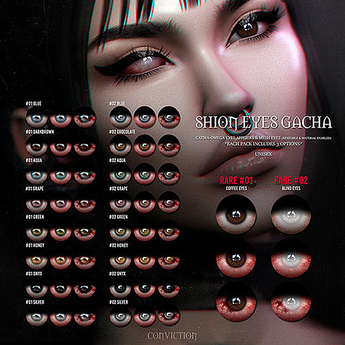 Second Life Marketplace - [ Conviction ] Shion Eyes 01 (GRAPE) /COMMON/