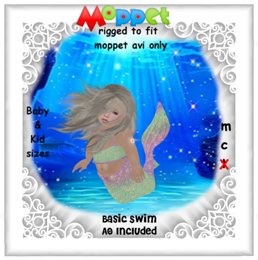 Second Life Marketplace - Moppet Pastel Mermaid Set