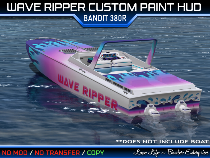 Second Life Marketplace - Wave Ripper Paint HUD Bandit 380R