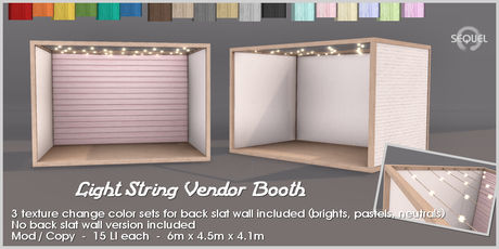 Second Life Marketplace - Sequel - Light String Vendor Booth
