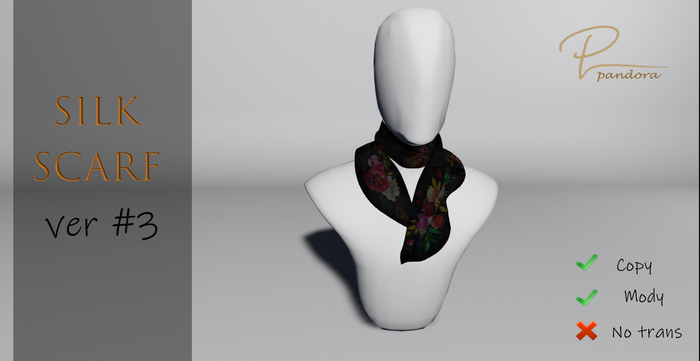 Second Life Marketplace - ..Pandora.. Silk Scarf ver #3