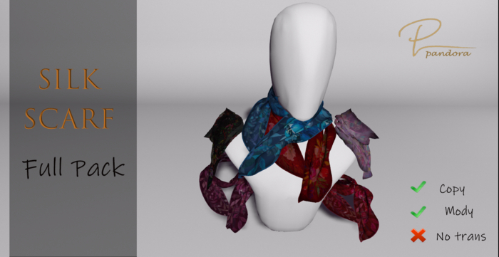 Second Life Marketplace - ..Pandora.. Silk Scarf ..Pandora.. Silk Scarf ...