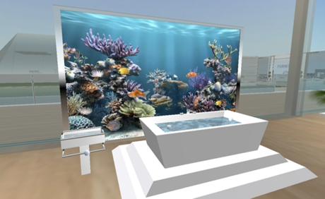 Second Life Marketplace - STUNNING Fish Tank Wall with Moving Fish ...