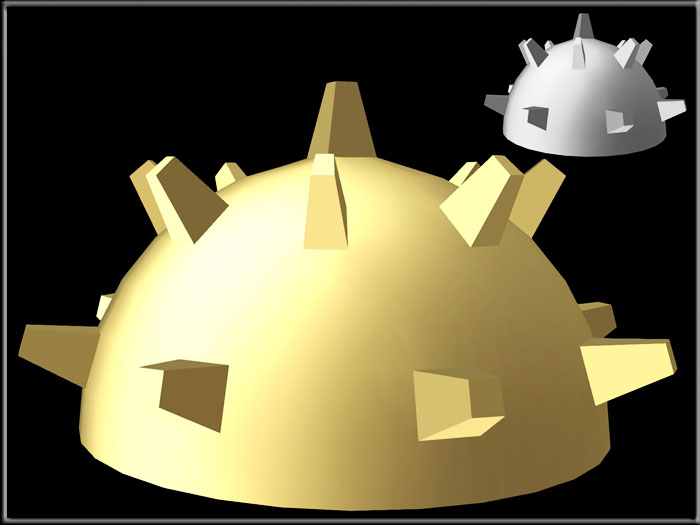 Second Life Marketplace - [Feliz] Spike Ball 02 - Half - Micro and ...