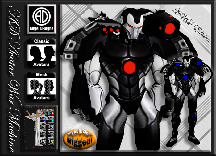 Second Life Marketplace - AD Avatar War Machine HUD Edition *PROMO*