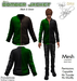 Second Life Marketplace - Bomber Jacket - Black & Green