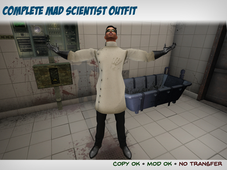 Second Life Marketplace - Mad Scientist Outfit (Signature Gianni) - Lab ...