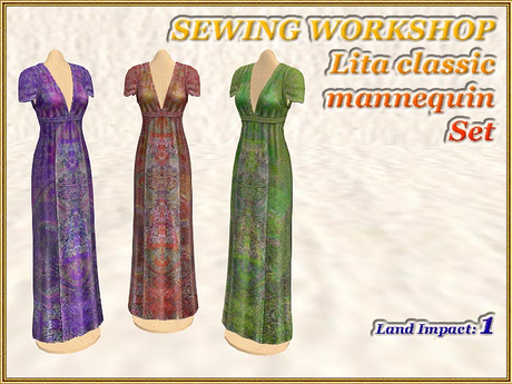 Second Life Marketplace - SEWING WORKSHOP Lita classic mannequin Set ...
