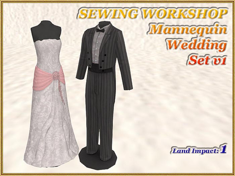 Second Life Marketplace - SEWING WORKSHOP Mannequin Wedding Set v1 ...