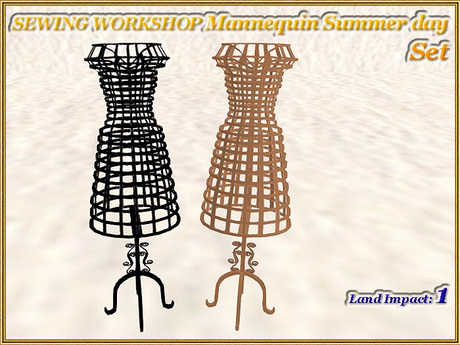 Second Life Marketplace - SEWING WORKSHOP Mannequin Summer day Set ...