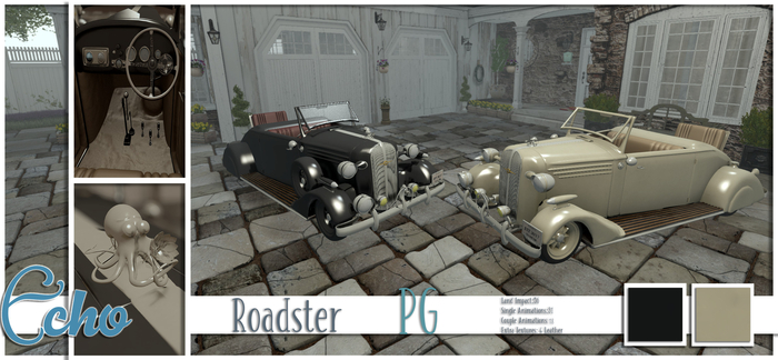 Second Life Marketplace - Echo - Man Cave - Roadster - PG - Style 1