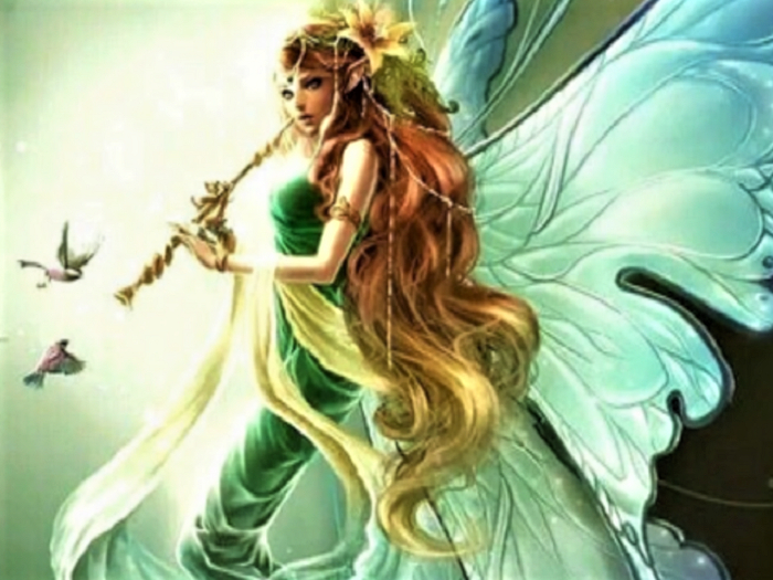 Second Life Marketplace - FANTASY FAIRY ART #5, Fairy Girl Music Player ...