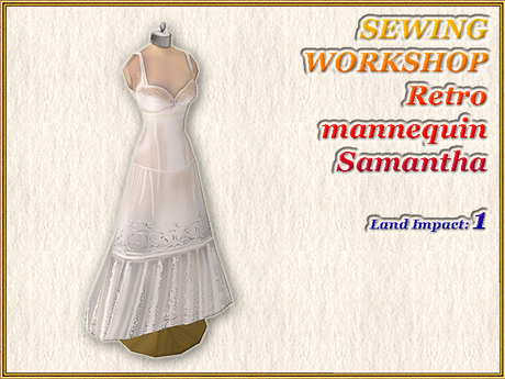Second Life Marketplace - SEWING WORKSHOP Retro mannequin Samantha (1 ...