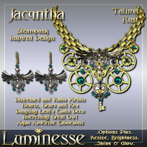 Second Life Marketplace - JACYNTHA Talima Necklace & Earrings Set OP ...
